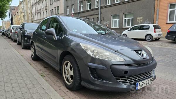 Grey Peugeot 308 2008 in Riga, with an engine capacity of 1.60 L and mileage of 235 thousand km for 940 €, photo 4 on AUTOMOTO.COM.LV