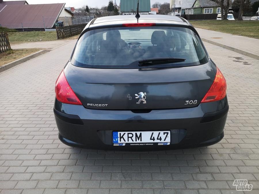 Grey Peugeot 308 2008 in Jurbarkas, with an engine capacity of 1.60 L and mileage of 250 thousand km for 1950 €, photo 9 on AUTOMOTO.COM.LV