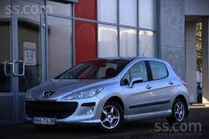 Grey Peugeot 308 2008 in Riga, with an engine capacity of 1.60 L and mileage of 216 thousand km for 1495 €, photo 1 on AUTOMOTO.COM.LV