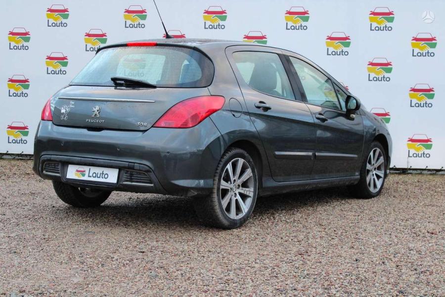 Pelēks Peugeot 308 2012 Viļņa, ar dzinēja tilpumu 1.60 L un nobraukumu 222 tūkst. km par 4690 €, foto 3 vietnē AUTOMOTO.COM.LV