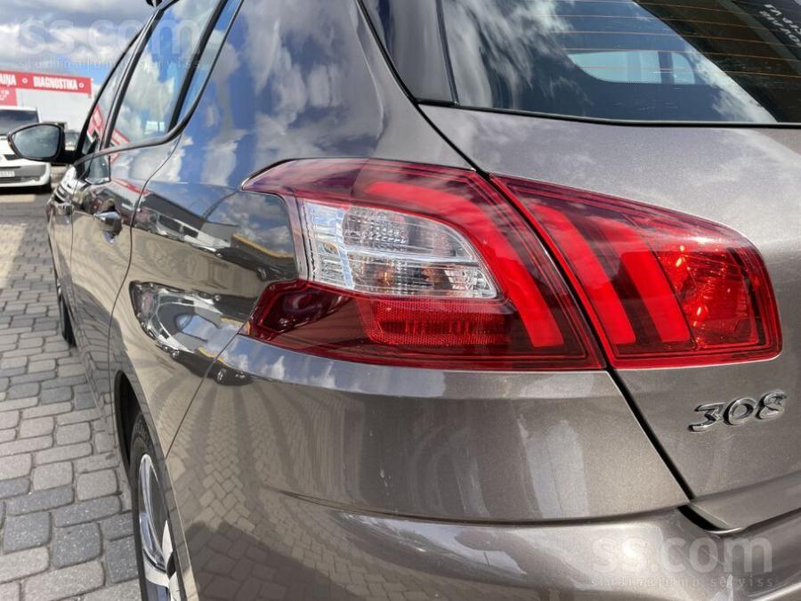 Grey Peugeot 308 2013 in Talsi, with an engine capacity of 1.60 L and mileage of 124 thousand km for 3950 €, photo 24 on AUTOMOTO.COM.LV