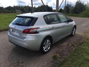 Grey Peugeot 308 2014 in Raseiniai, with an engine capacity of 1.56 L and mileage of 227 thousand km for 4499 €, photo 4 on AUTOMOTO.COM.LV