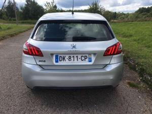 Grey Peugeot 308 2014 in Raseiniai, with an engine capacity of 1.56 L and mileage of 227 thousand km for 4499 €, photo 5 on AUTOMOTO.COM.LV