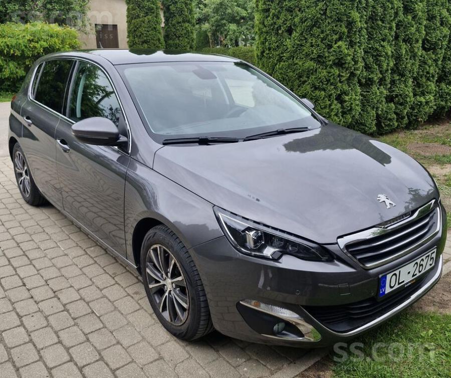 Pelēks Peugeot 308 2016 Ogre, ar dzinēja tilpumu 1.20 L un nobraukumu 175 tūkst. km par 7200 €, foto 8 vietnē AUTOMOTO.COM.LV