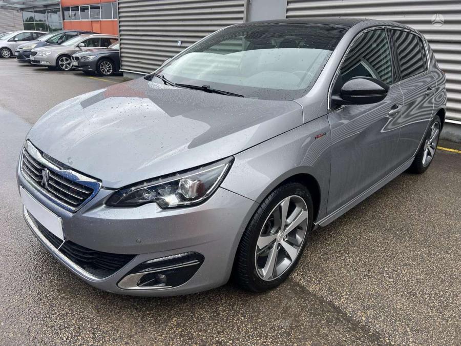 Pelēks Peugeot 308 2016 Viļņa, ar dzinēja tilpumu 1.20 L un nobraukumu 198 tūkst. km par 5400 €, foto 3 vietnē AUTOMOTO.COM.LV