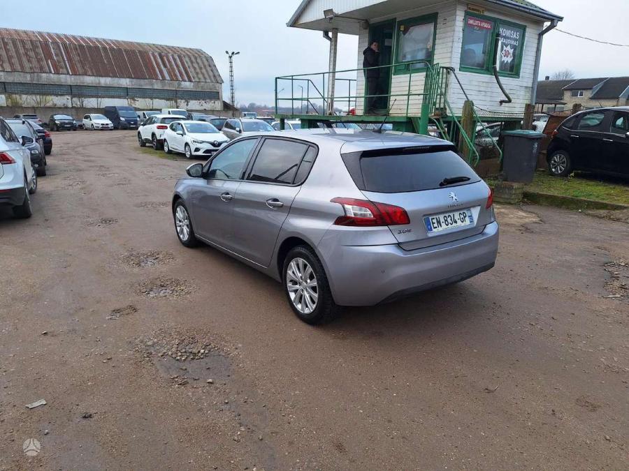 Pelēks Peugeot 308 2017 Tauragė, ar dzinēja tilpumu 1.56 L un nobraukumu 147 tūkst. km par 5599 €, foto 9 vietnē AUTOMOTO.COM.LV