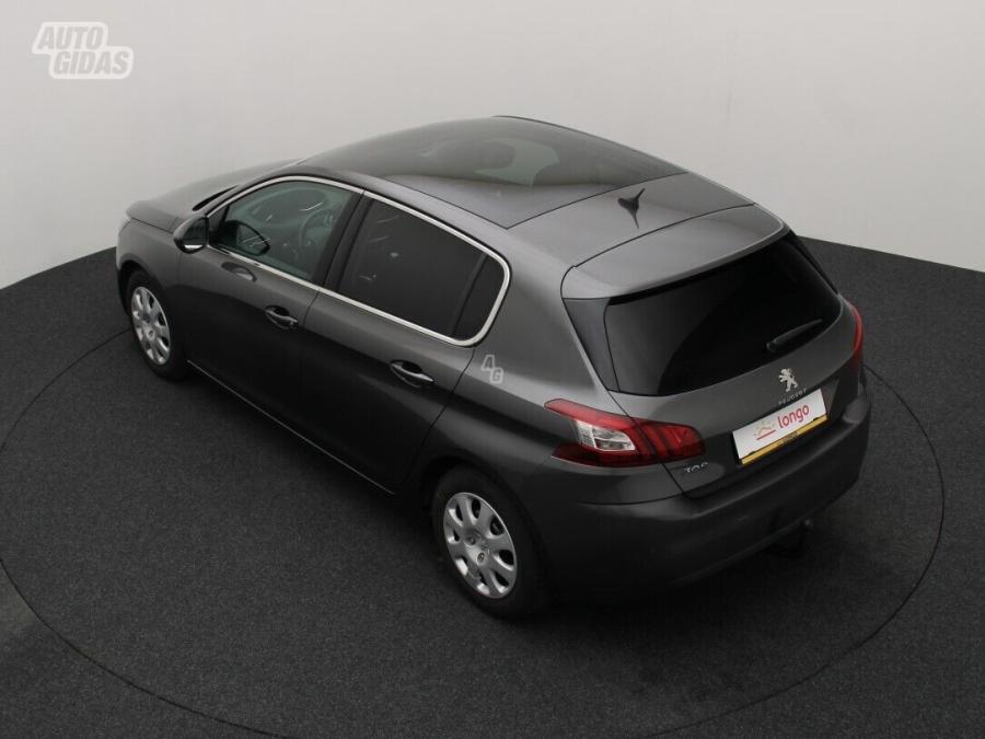 Grey Peugeot 308 2017 in Vilnius, with an engine capacity of 1.60 L and mileage of 218 thousand km for 7799 €, photo 12 on AUTOMOTO.COM.LV
