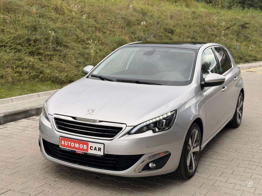 Grey Peugeot 308 2017 in Vilnius, with an engine capacity of 1.20 L and mileage of 98 thousand km for 9200 €, photo 1 on AUTOMOTO.COM.LV