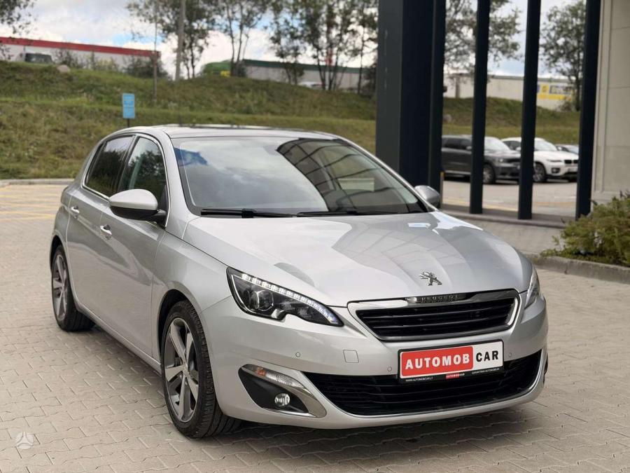 Grey Peugeot 308 2017 in Vilnius, with an engine capacity of 1.20 L and mileage of 98 thousand km for 9200 €, photo 4 on AUTOMOTO.COM.LV
