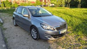 Grey Peugeot 308 2017 in Vilnius, with an engine capacity of 1.20 L and mileage of 136 thousand km for 6300 €, photo  on AUTOMOTO.COM.LV