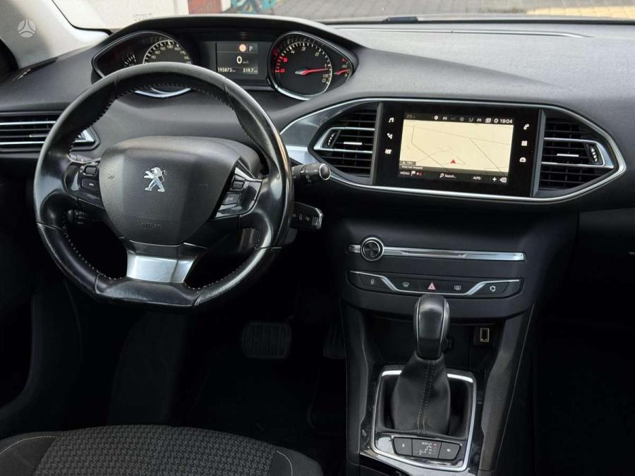 Grey Peugeot 308 2018 in Klaipeda, with an engine capacity of 1.56 L and mileage of 195 thousand km for 6900 €, photo 9 on AUTOMOTO.COM.LV