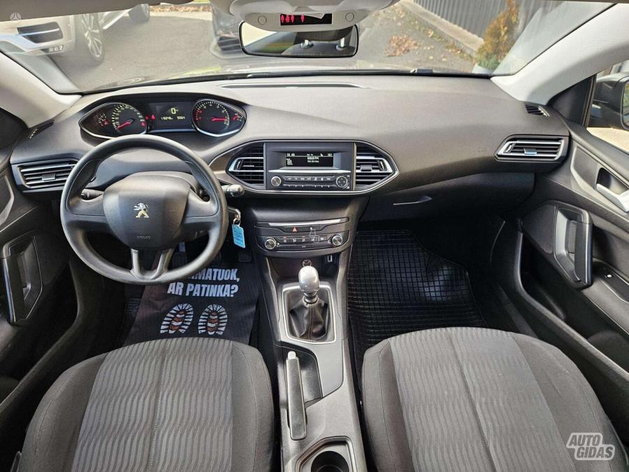 Grey Peugeot 308 2018 in Siauliai, with an engine capacity of 1.20 L and mileage of 116 thousand km for 4650 €, photo 13 on AUTOMOTO.COM.LV
