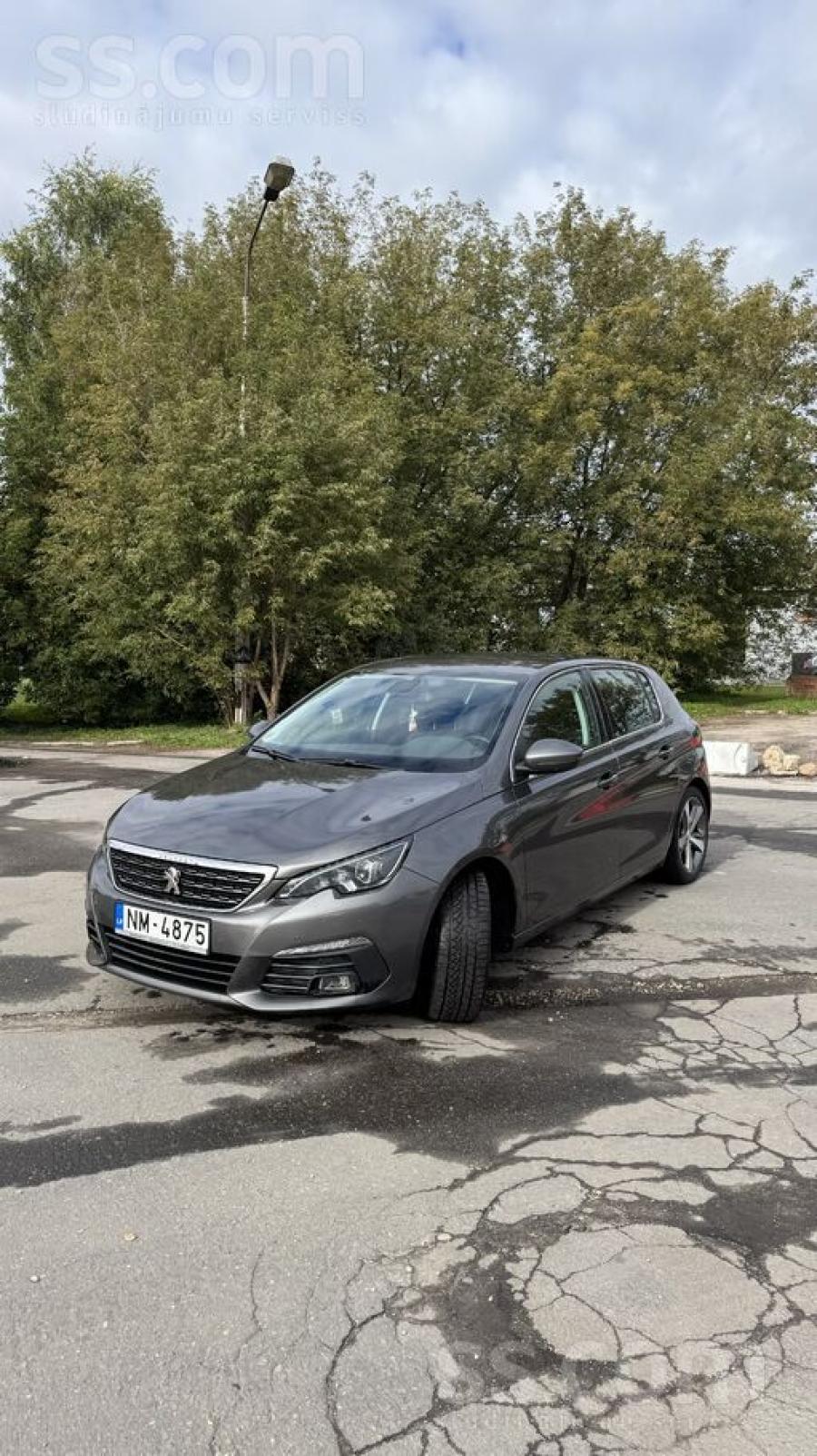 Pelēks Peugeot 308 2019 Jēkabpils, ar dzinēja tilpumu 1.50 L un nobraukumu 200 tūkst. km par 8400 €, foto 1 vietnē AUTOMOTO.COM.LV