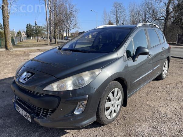 Grey Peugeot 308 2008 in Riga, with an engine capacity of 1.60 L and mileage of 260 thousand km for 1990 €, photo 1 on AUTOMOTO.COM.LV