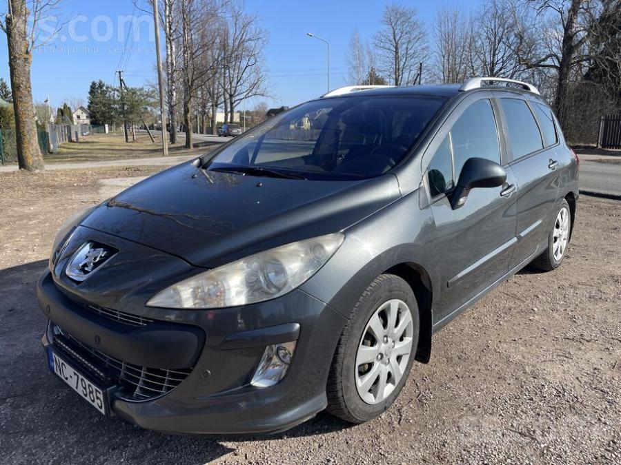 Grey Peugeot 308 2008 in Riga, with an engine capacity of 1.60 L and mileage of 260 thousand km for 1990 €, photo 1 on AUTOMOTO.COM.LV