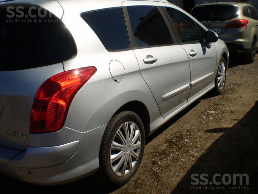 Серый Пежо 308 2008 в Даугавпилс, объемом двигателя 2.00 л и пробегом 304 тыс. км за 1550 €, фото 4 на AUTOMOTO.COM.LV