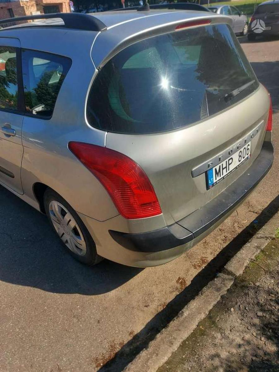 Pelēks Peugeot 308 2009 Panevēža, ar dzinēja tilpumu 1.60 L un nobraukumu 334 tūkst. km par 1150 €, foto 14 vietnē AUTOMOTO.COM.LV