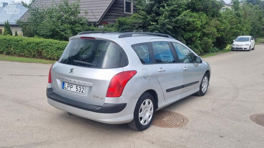 Grey Peugeot 308 2009 in Kaunas, with an engine capacity of 1.60 L and mileage of 318 thousand km for 1750 €, photo 4 on AUTOMOTO.COM.LV