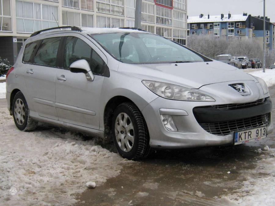 Grey Peugeot 308 2010 in Vilnius, with an engine capacity of 1.60 L and mileage of 408 thousand km for 1050 €, photo 1 on AUTOMOTO.COM.LV