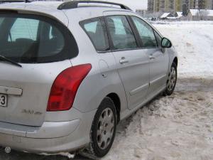 Grey Peugeot 308 2010 in Vilnius, with an engine capacity of 1.60 L and mileage of 408 thousand km for 1050 €, photo 5 on AUTOMOTO.COM.LV