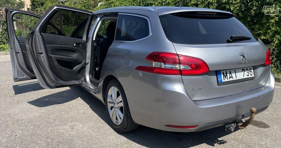 Pelēks Peugeot 308 2014 Kauņa, ar dzinēja tilpumu 1.60 L un nobraukumu 334 tūkst. km par 4250 €, foto 29 vietnē AUTOMOTO.COM.LV