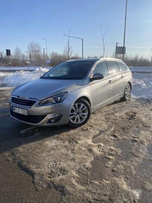 Pelēks Peugeot 308 2015 Viļņa, ar dzinēja tilpumu 1.56 L un nobraukumu 279 tūkst. km par 4700 €, foto  vietnē AUTOMOTO.COM.LV
