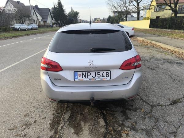 Pelēks Peugeot 308 2015 Kauņa, ar dzinēja tilpumu 2.00 L un nobraukumu 200 tūkst. km par 5350 €, foto 7 vietnē AUTOMOTO.COM.LV
