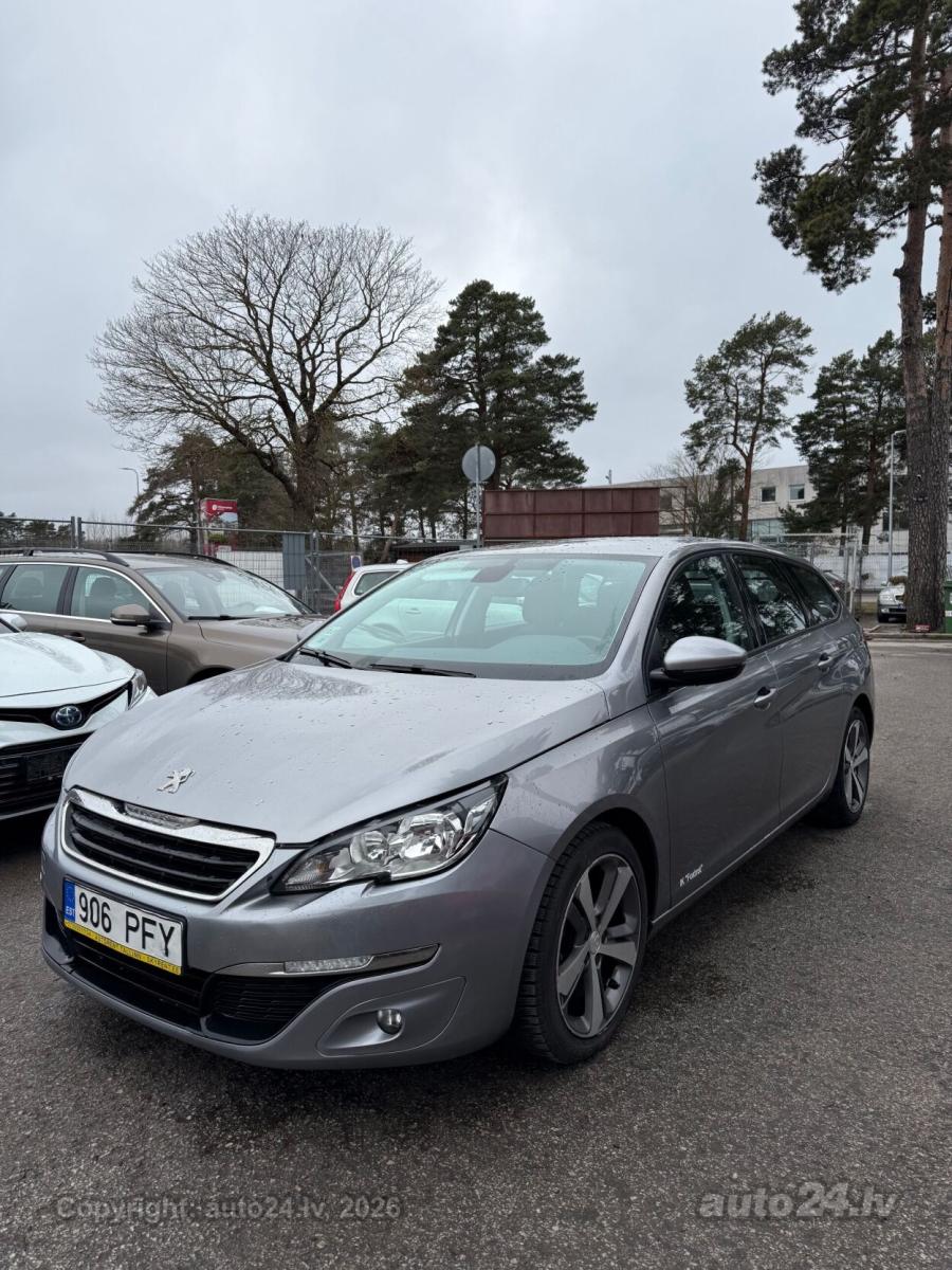 Grey Peugeot 308 2015 in Tallinn, with an engine capacity of 1.60 L and mileage of 215 thousand km for 6200 €, photo 1 on AUTOMOTO.COM.LV