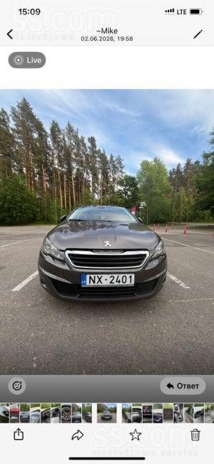 Серый Пежо 308 2015 в Рига, объемом двигателя 1.20 л и пробегом 224 тыс. км за 3900 €, фото 4 на AUTOMOTO.COM.LV