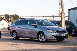 Grey Peugeot 308 2015 in Riga, with an engine capacity of 1.20 L and mileage of 11 thousand km for 6295 €, photo  on AUTOMOTO.COM.LV