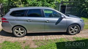 Pelēks Peugeot 308 2015 Rīga, ar dzinēja tilpumu 1.60 L un nobraukumu 310 tūkst. km par 1750 €, foto  vietnē AUTOMOTO.COM.LV
