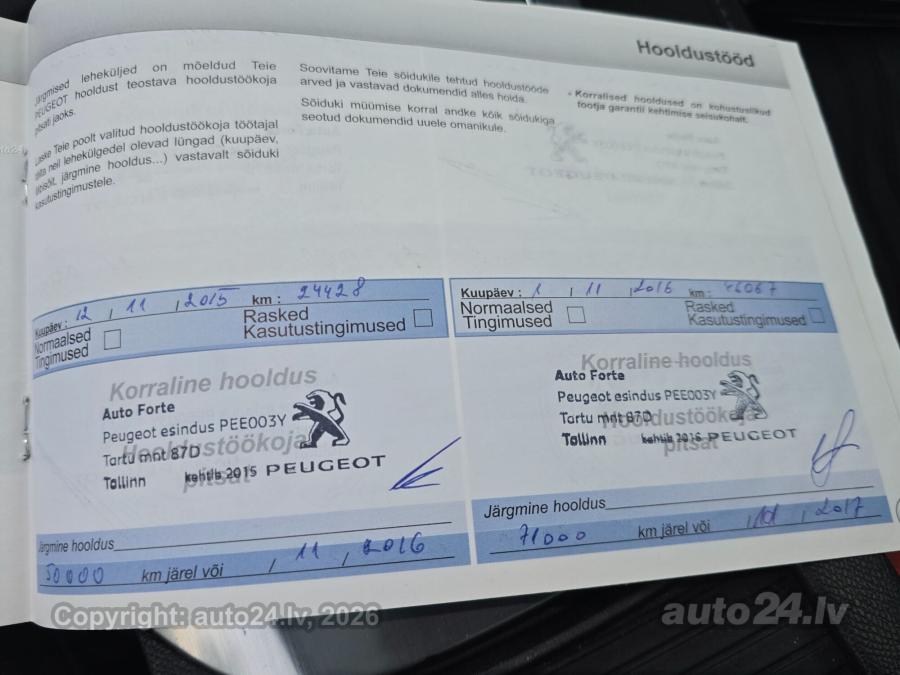 Серый Пежо 308 2015 в Таллин, объемом двигателя 2.00 л и пробегом 245 тыс. км за 4490 €, фото 23 на AUTOMOTO.COM.LV