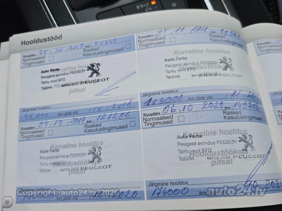 Серый Пежо 308 2015 в Таллин, объемом двигателя 2.00 л и пробегом 245 тыс. км за 4490 €, фото 24 на AUTOMOTO.COM.LV