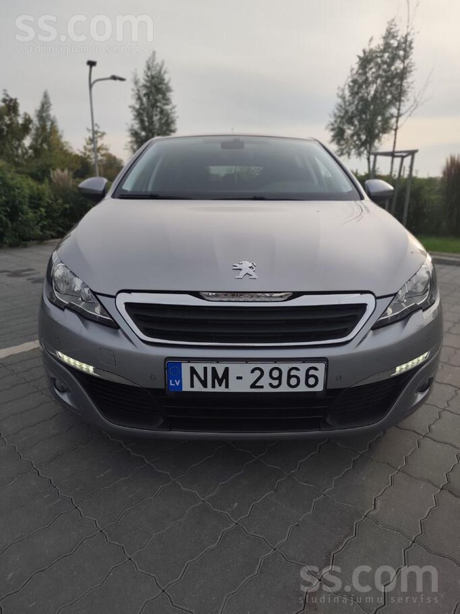 Grey Peugeot 308 2015 in Jelgava, with an engine capacity of 1.60 L and mileage of 165 thousand km for 6300 €, photo 4 on AUTOMOTO.COM.LV