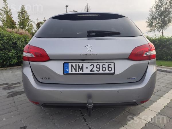 Grey Peugeot 308 2015 in Jelgava, with an engine capacity of 1.60 L and mileage of 165 thousand km for 6300 €, photo 7 on AUTOMOTO.COM.LV