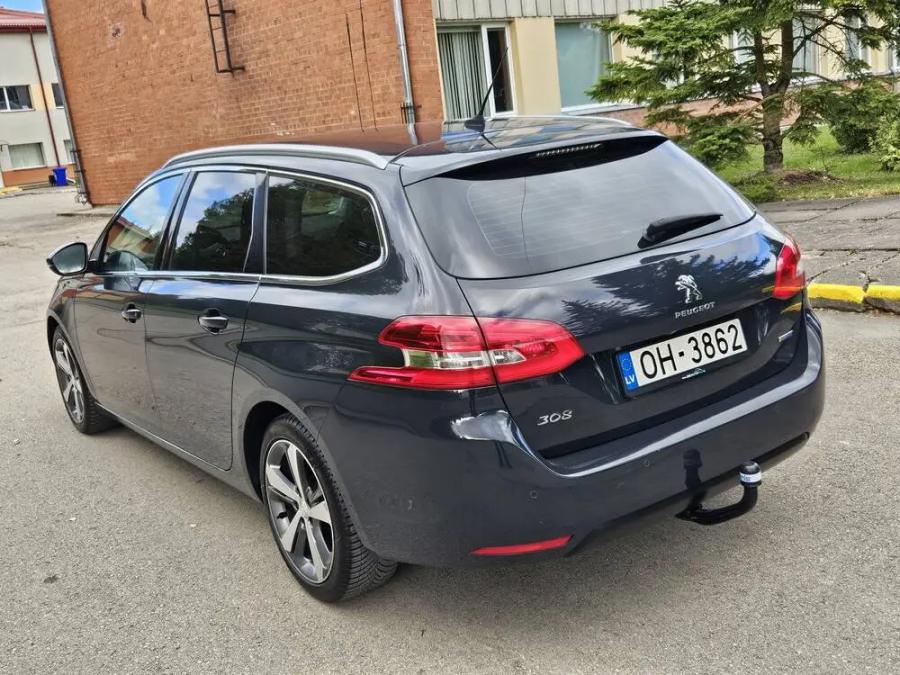 Pelēks Peugeot 308 2016 Jēkabpils, ar dzinēja tilpumu 2.00 L un nobraukumu 195 tūkst. km par 7990 €, foto 8 vietnē AUTOMOTO.COM.LV