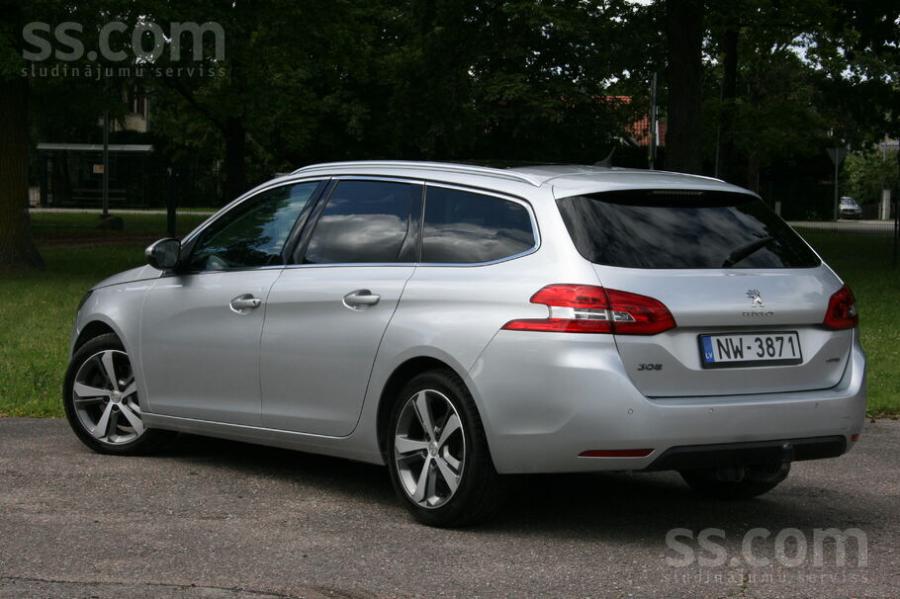 Pelēks Peugeot 308 2016 Jelgava, ar dzinēja tilpumu 2.00 L un nobraukumu 240 tūkst. km par 5780 €, foto 8 vietnē AUTOMOTO.COM.LV