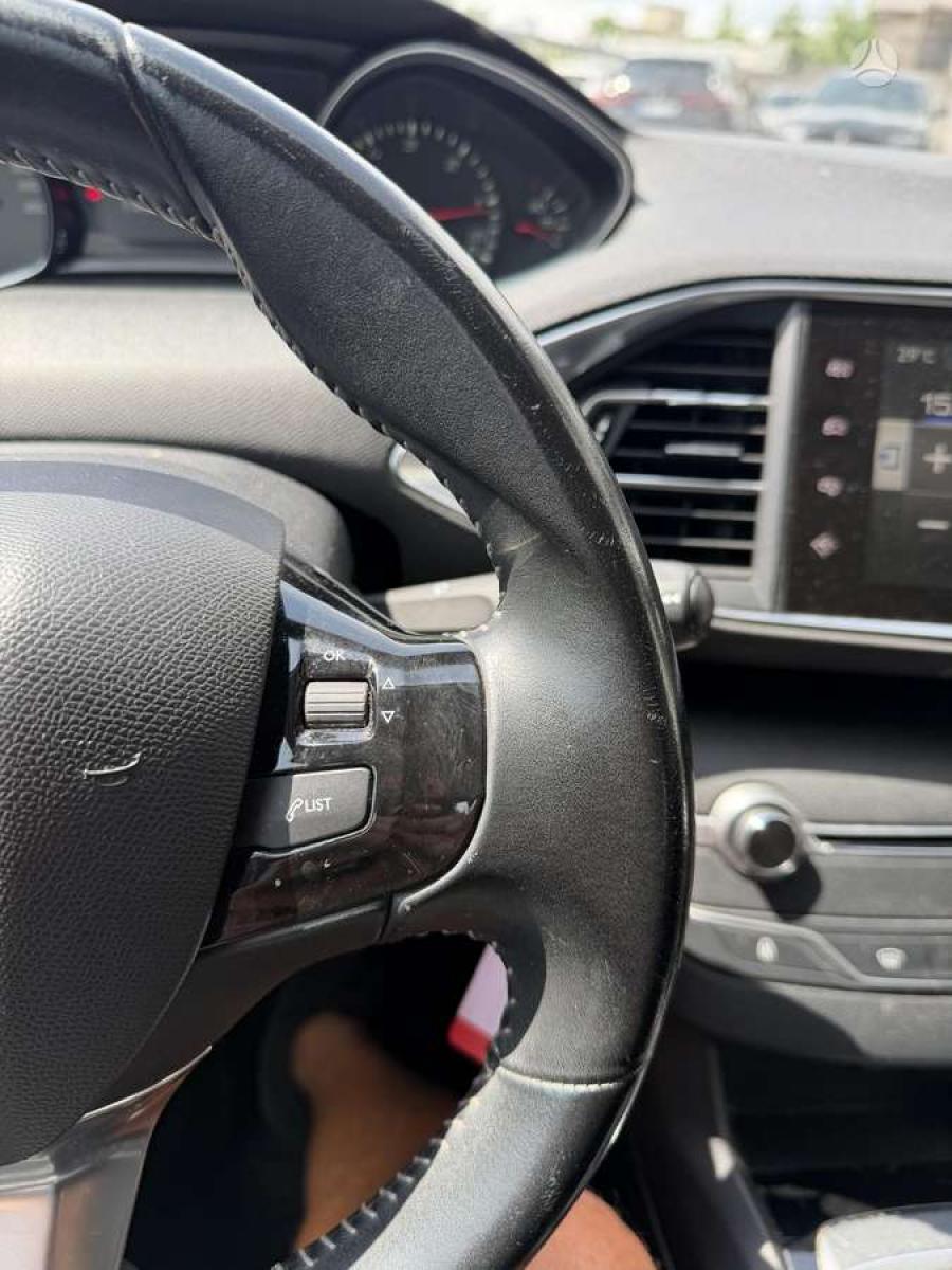 Grey Peugeot 308 2016 in Siauliai, with an engine capacity of 1.56 L and mileage of 240 thousand km for 3550 €, photo 19 on AUTOMOTO.COM.LV