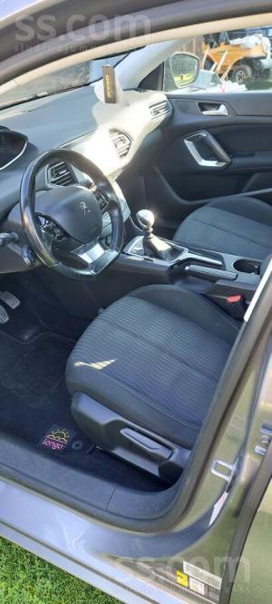 Grey Peugeot 308 2016 in Gulbene, with an engine capacity of 1.60 L and mileage of 242 thousand km for 4590 €, photo 6 on AUTOMOTO.COM.LV