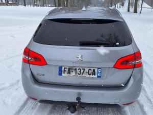 Grey Peugeot 308 2018 in Taurage, with an engine capacity of 1.50 L and mileage of 219 thousand km for 7900 €, photo 5 on AUTOMOTO.COM.LV