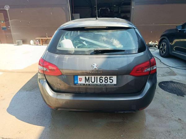 Pelēks Peugeot 308 2018 Tauragė, ar dzinēja tilpumu 1.50 L un nobraukumu 280 tūkst. km par 3900 €, foto 8 vietnē AUTOMOTO.COM.LV