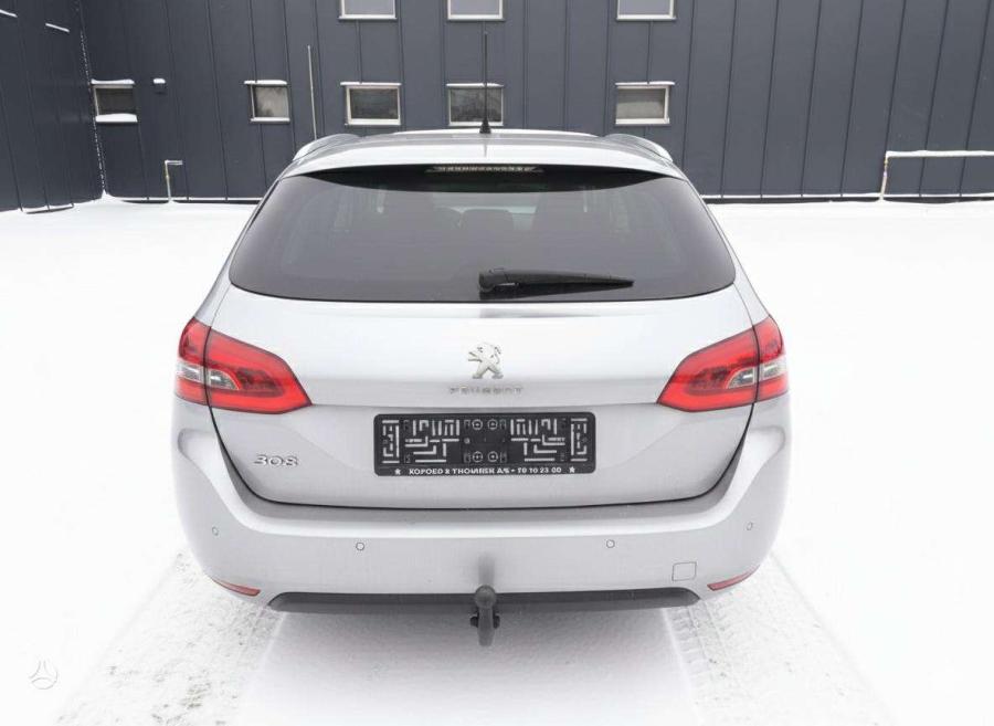 Pelēks Peugeot 308 2019 Šauļi, ar dzinēja tilpumu 1.50 L un nobraukumu 218 tūkst. km par 6100 €, foto 5 vietnē AUTOMOTO.COM.LV