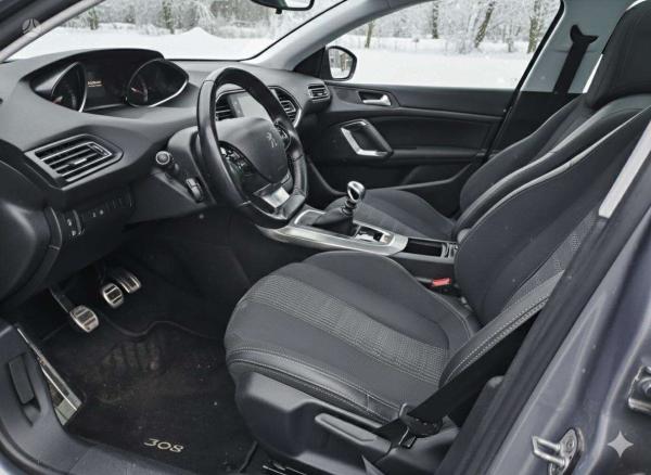 Pelēks Peugeot 308 2019 Šauļi, ar dzinēja tilpumu 1.50 L un nobraukumu 218 tūkst. km par 6100 €, foto 9 vietnē AUTOMOTO.COM.LV