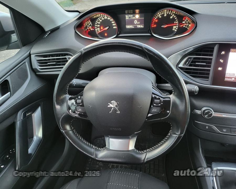 Grey Peugeot 308 2019 in Tallinn, with an engine capacity of 1.50 L and mileage of 138 thousand km for 7490 €, photo 8 on AUTOMOTO.COM.LV