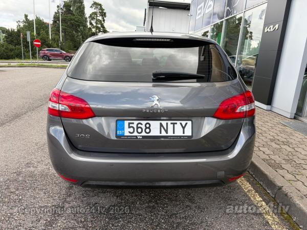 Pelēks Peugeot 308 2021 Tallina, ar dzinēja tilpumu 1.50 L un nobraukumu 108 tūkst. km par 10900 €, foto 3 vietnē AUTOMOTO.COM.LV
