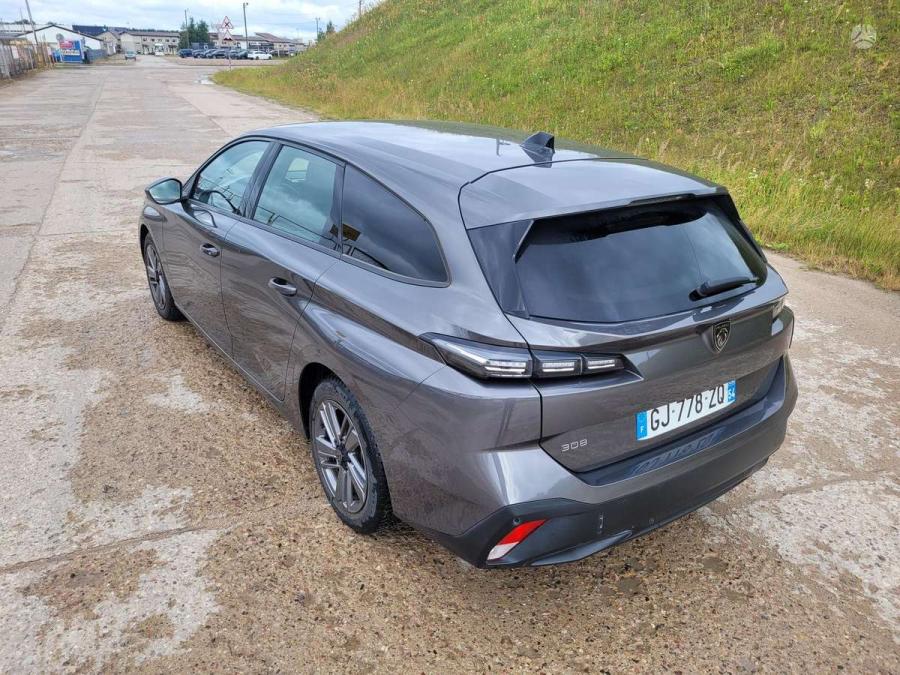 Pelēks Peugeot 308 2022 Viļņa, ar dzinēja tilpumu 1.50 L un nobraukumu 160 tūkst. km par 10648 €, foto 5 vietnē AUTOMOTO.COM.LV