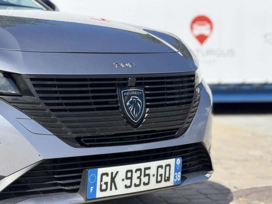 Grey Peugeot 308 2022 in Taurage, with an engine capacity of 1.20 L and mileage of 135 thousand km for 9600 €, photo 12 on AUTOMOTO.COM.LV