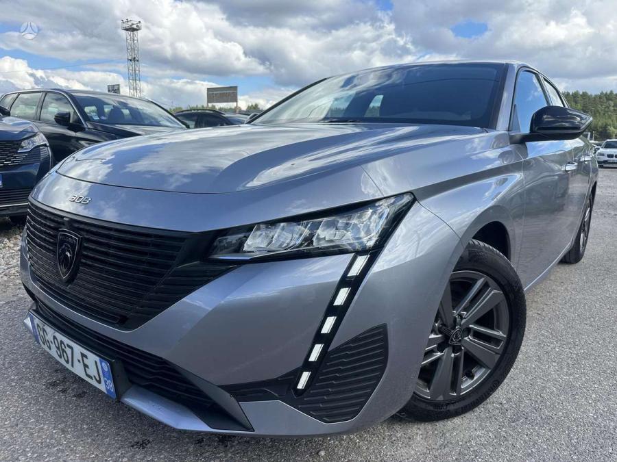 Grey Peugeot 308 2022 in Vilnius, with an engine capacity of 1.50 L and mileage of 165 thousand km for 12462 €, photo 1 on AUTOMOTO.COM.LV