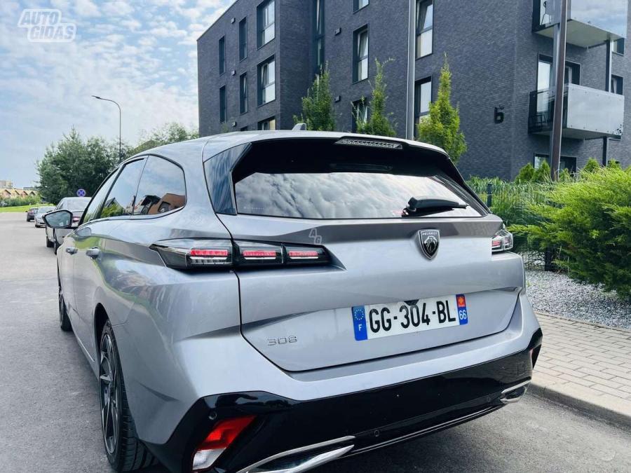 Pelēks Peugeot 308 2022 Kauņa, ar dzinēja tilpumu 1.50 L un nobraukumu 131 tūkst. km par 12800 €, foto 9 vietnē AUTOMOTO.COM.LV
