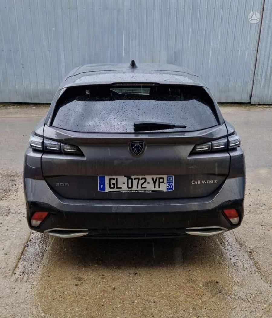 Grey Peugeot 308 2023 in Marijampole, with an engine capacity of 1.20 L and mileage of 148 thousand km for 11199 €, photo 7 on AUTOMOTO.COM.LV